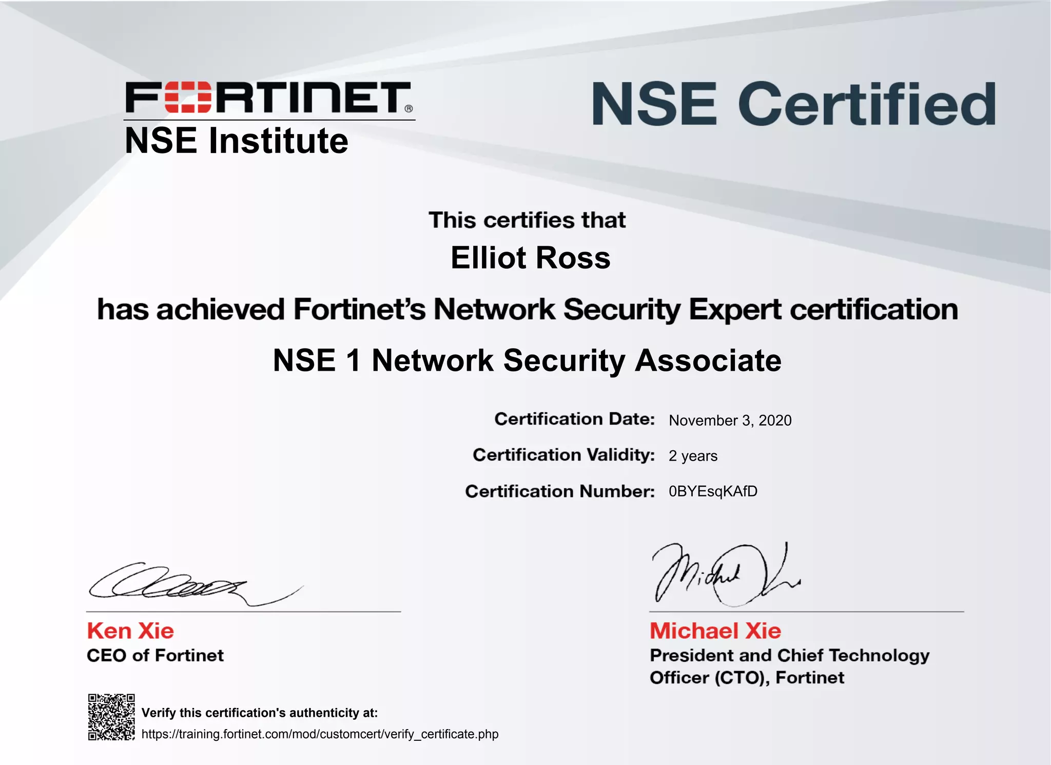 Fortinet Network Security Expert Level 1: Certified Associate | PPT