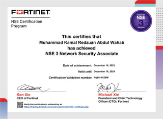 NSE 3 Certificate | PPT