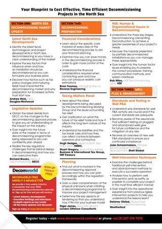 8th Annual North Sea Decommissioning Conference | PDF