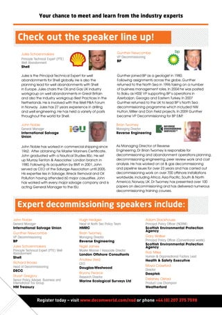 8th Annual North Sea Decommissioning Conference | PDF