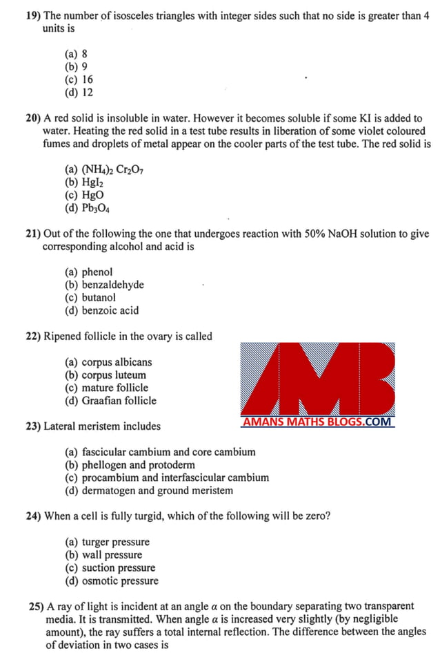 NSEJS Previous Year Papers 2008-2009 | PDF | Educational Assessment ...