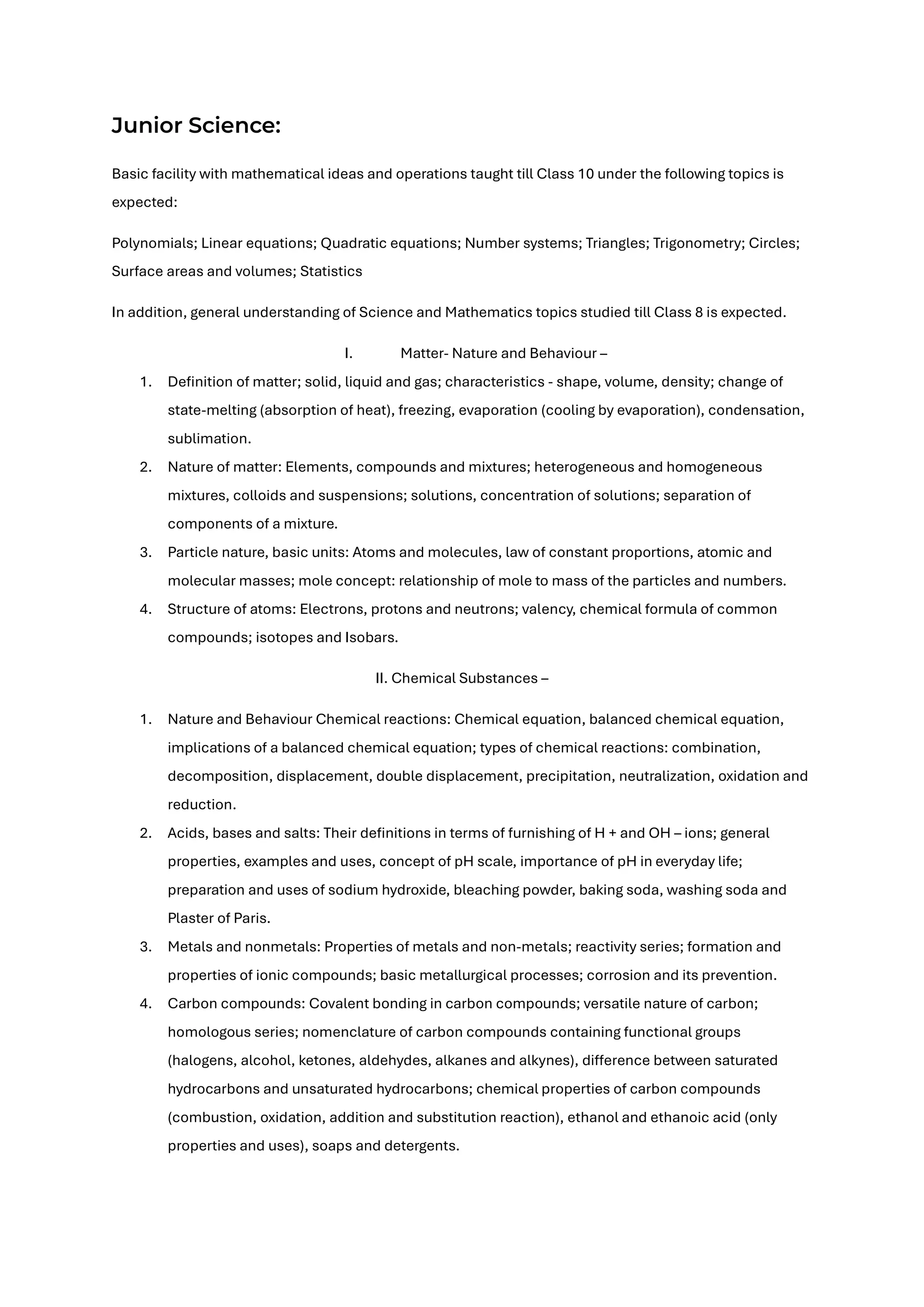 NSEJS Syllabus - NSEJS (National Standard Examination for Junior ...