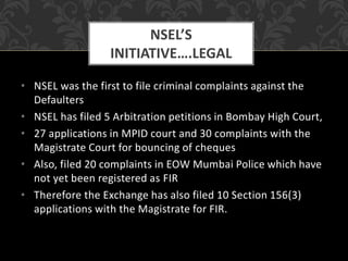 NSEL Saga | PPTX
