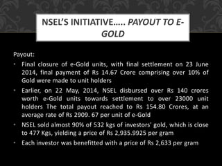 NSEL Saga | PPTX