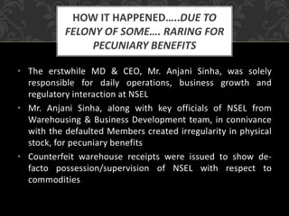 NSEL Saga | PPTX