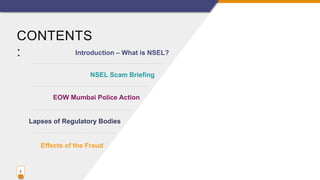 NSEL Scam – Case Study | PPTX