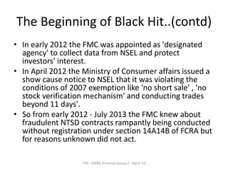 NSEL Spot Exchange Scam | PPTX