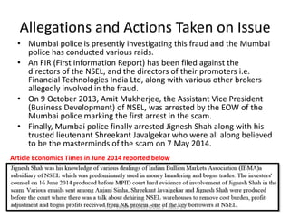 NSEL Spot Exchange Scam | PPTX