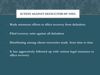 Nsel’s role in recovery | PPTX | Government Support and Welfare ...