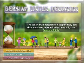Pelajaran sekolah sabat ke-3 triwulan II 2019 | PPT
