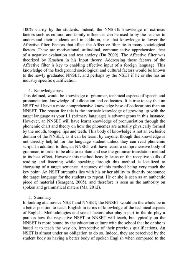 Nsets vs nnset (1) (1) | DOCX | Education