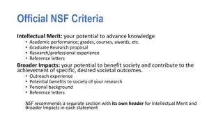 NSF-GRFP: What you need to know | PPTX