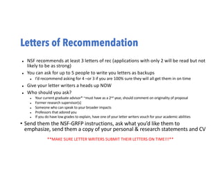 NSF-GRFP: What you need to know (2020) | PDF