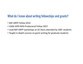 NSF-GRFP: What you need to know (2020) | PDF