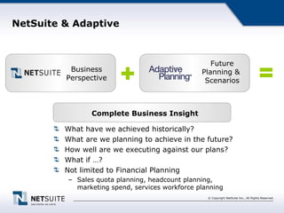 NetSuite ERP Financial Planning | PPT