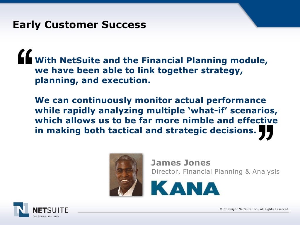 NetSuite ERP Financial Planning | PPT