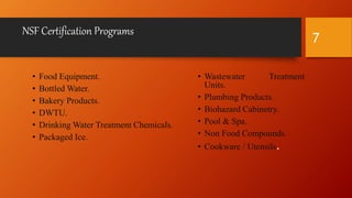 NSF International.pptx Hjkkkbvfdddsehnmn | PPTX