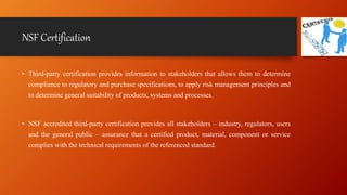 NSF International.pptx Hjkkkbvfdddsehnmn | PPTX