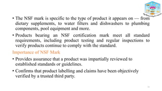 NSF International and its role in Dietary supplements & Nutraceutical ...