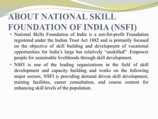 national skill foundation of india | PPTX