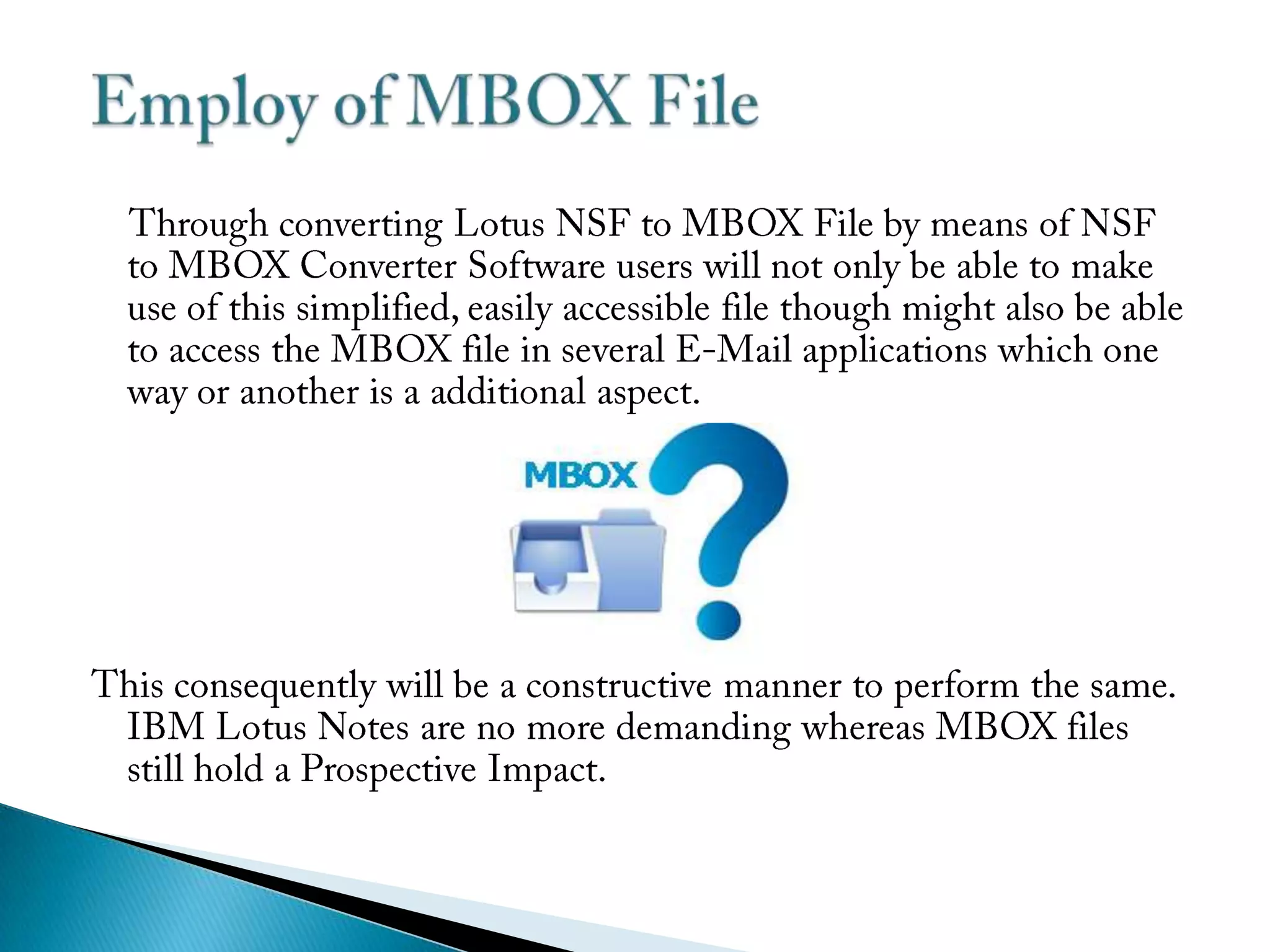 NSF to MBOX Conversion | PPSX | Email | Internet