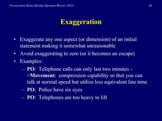 NSF Tools & Techniques - Provocation Worksheet - Open 2011 | PPTX