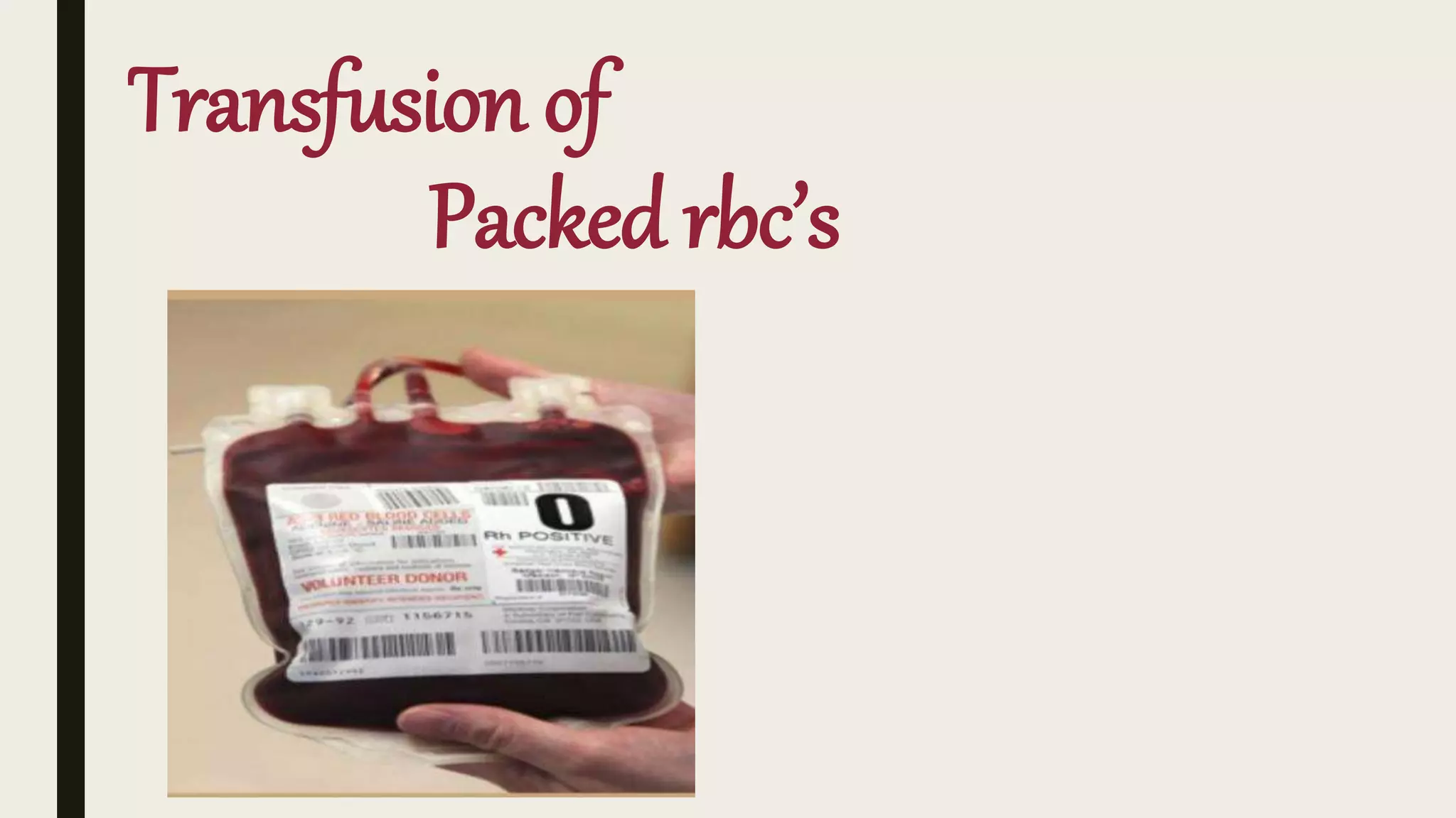 Nursing management of a patient with blood transfusion | PPTX