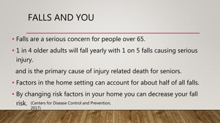 Nsg 321 community teaching project fall prevention ppt (1) | PPTX