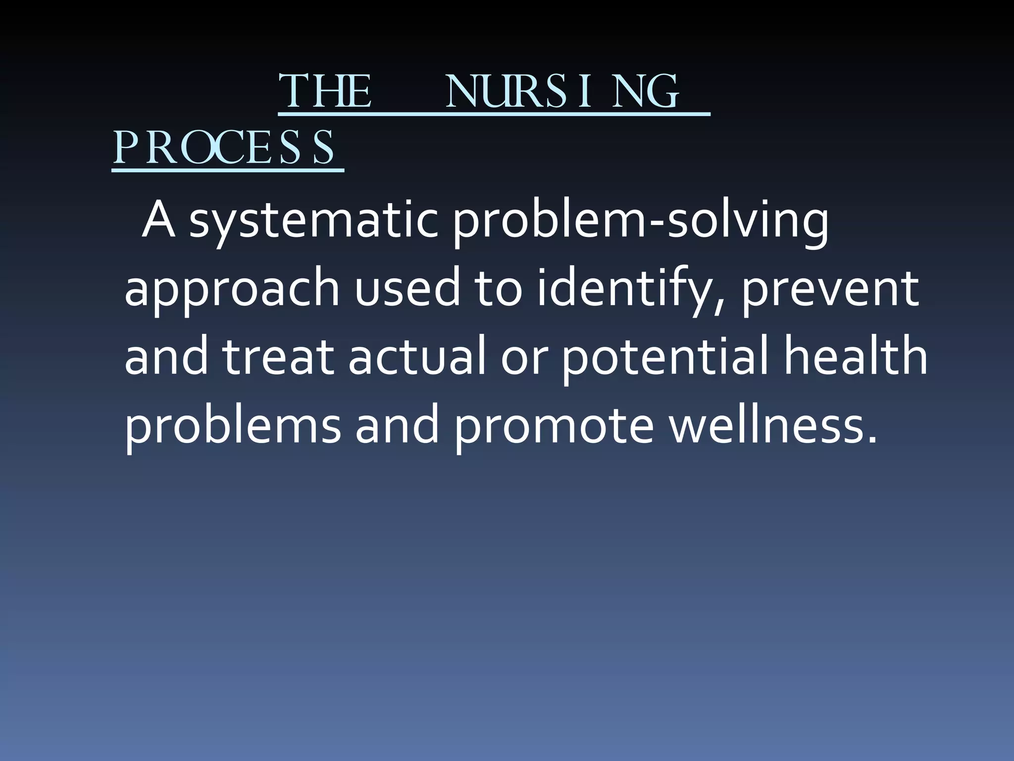NURSING PROCESS | PPT
