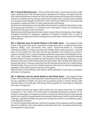 the maternity benefit leave vs the expanded maternity law | DOCX