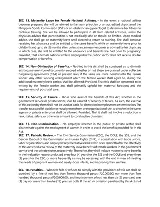 the maternity benefit leave vs the expanded maternity law | DOCX