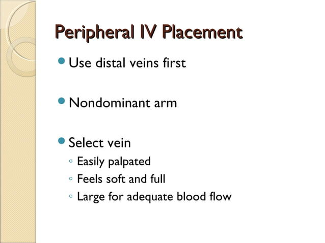 IV Therapy | PPT