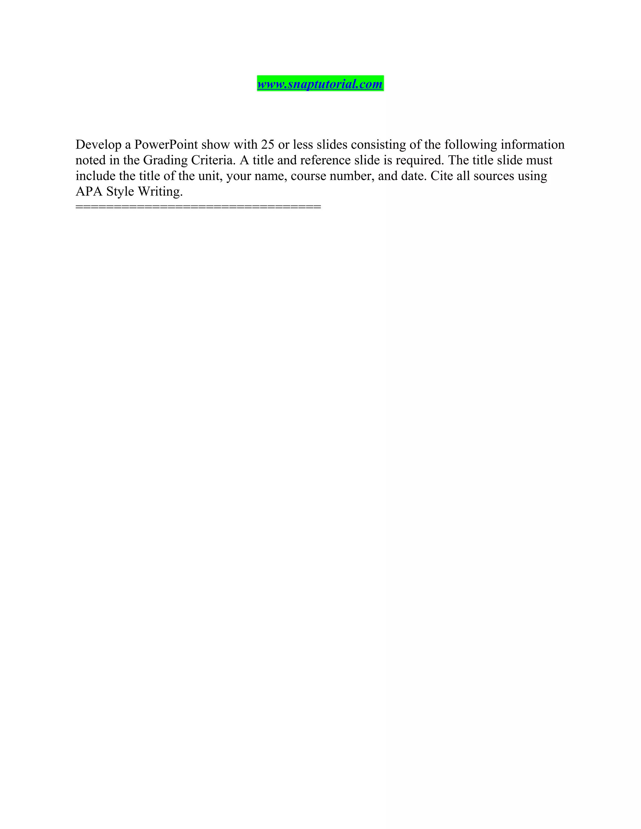 Nsg 4028 Massive Success / snaptutorial.com | Educational Assessment | Education