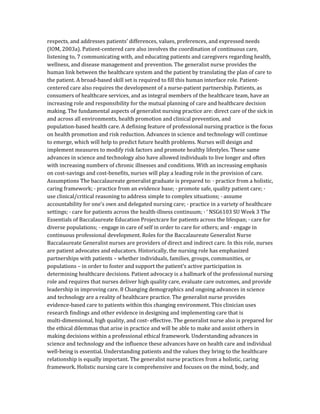 NSG6103 SU Week 3 The Essentials of Baccalaureate Education Project.docx