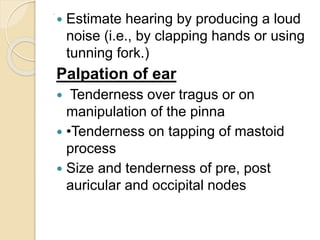 Nursing Assessment of ENT cases | PPTX
