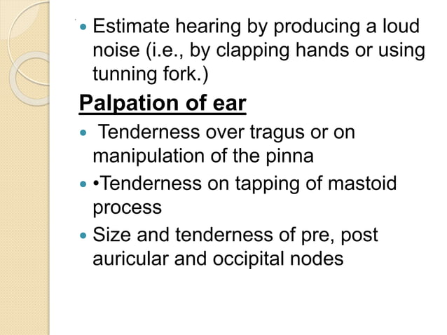 Nursing Assessment of ENT cases | PPTX | Ear, Nose and Throat ...
