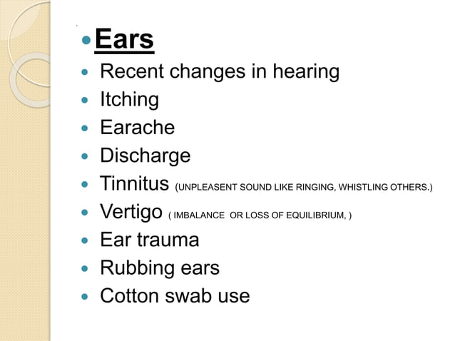 Nursing Assessment of ENT cases | PPTX | Ear, Nose and Throat ...