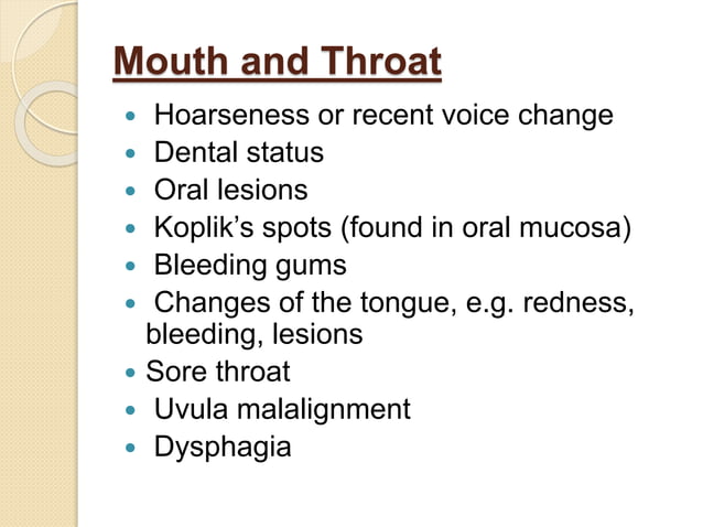 Nursing Assessment of ENT cases | PPTX | Ear, Nose and Throat Conditions | Diseases and Conditions