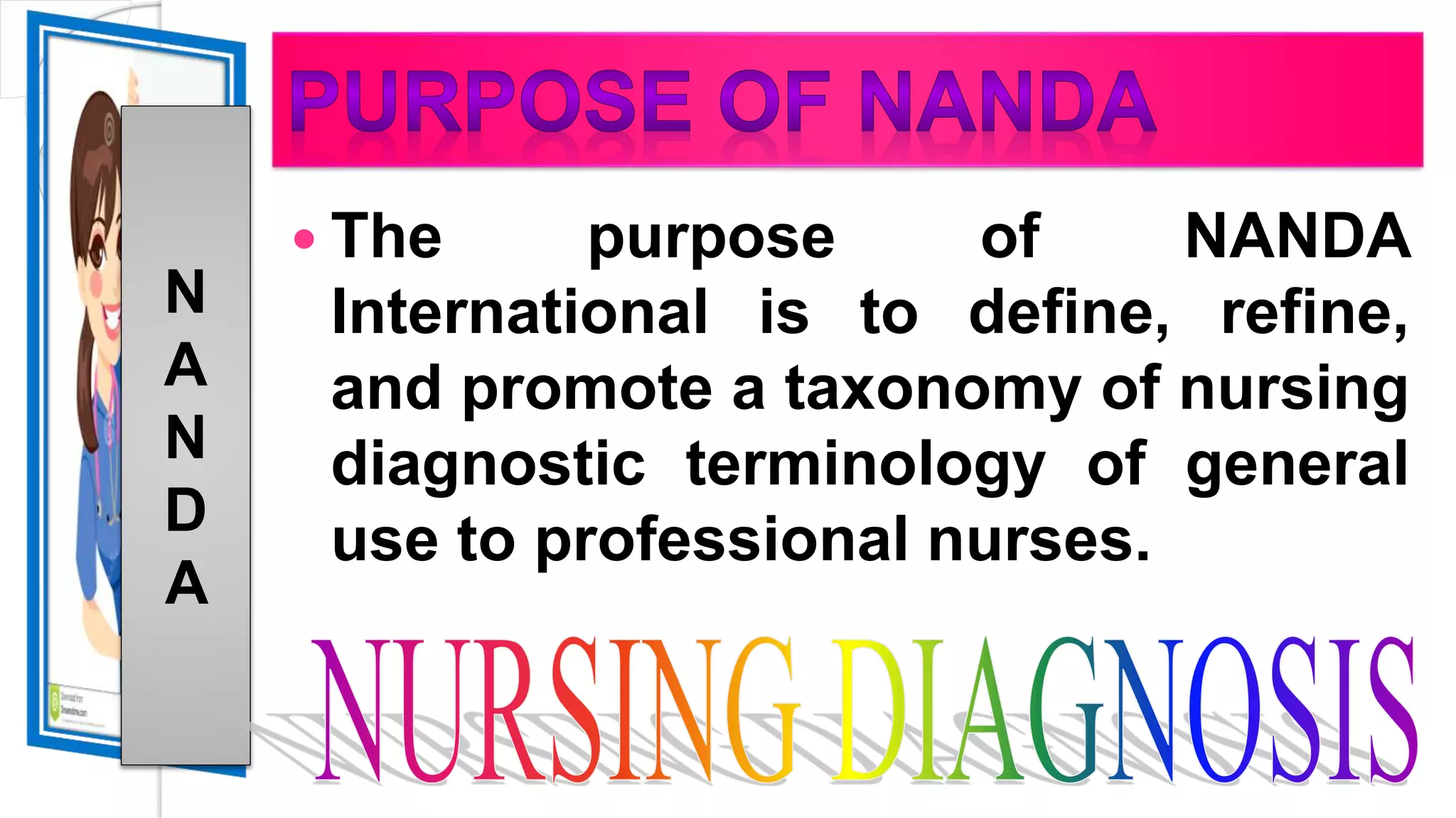 Nsg diagnosis-NANDA TAXONOMY | PPTX