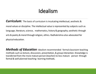 NSG EDUCATION. Philosophy ............... | PPTX