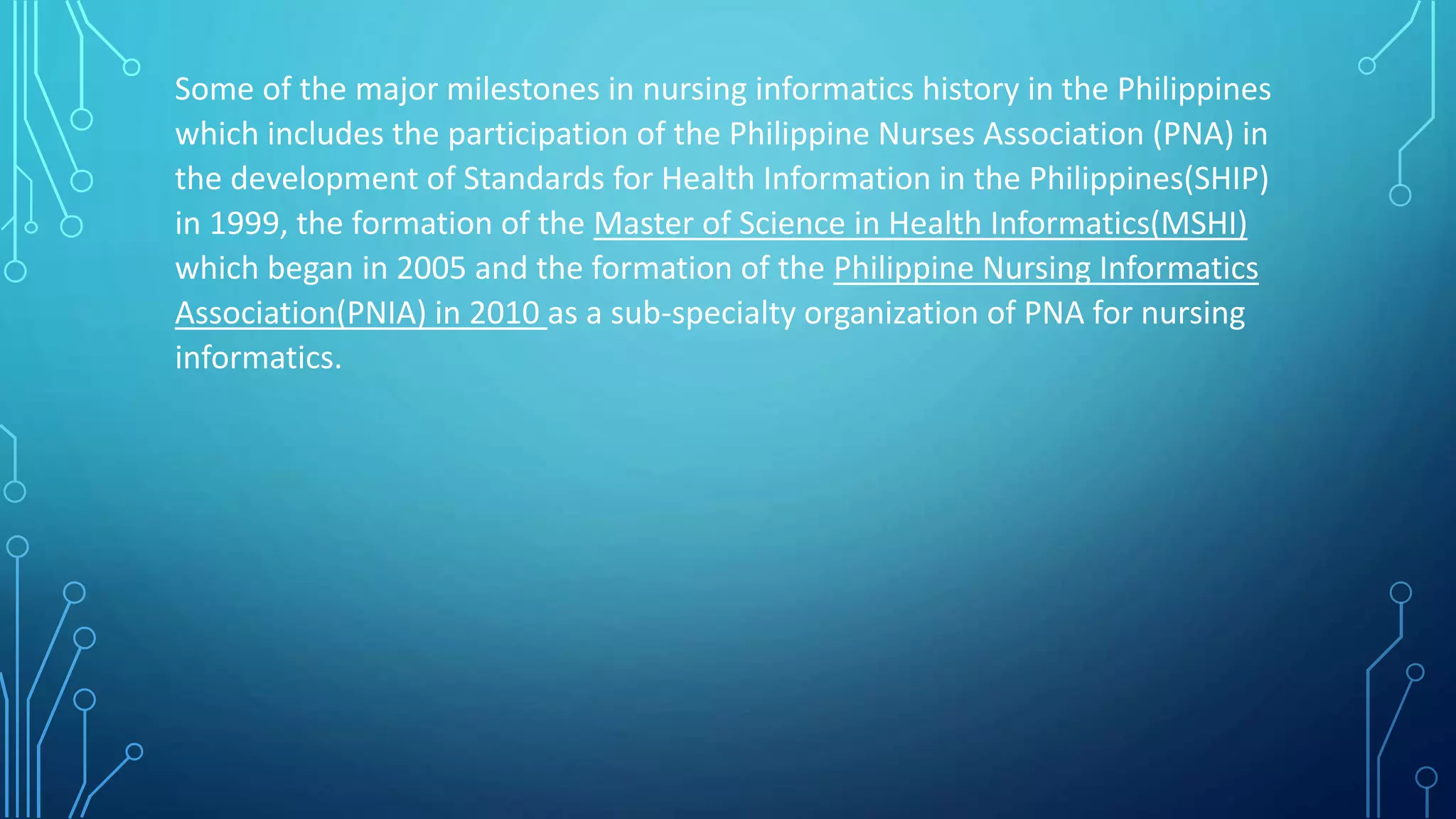 Nursing Informatics historical perspective | PPTX