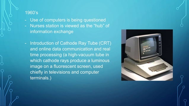 Nursing Informatics historical perspective | PPTX