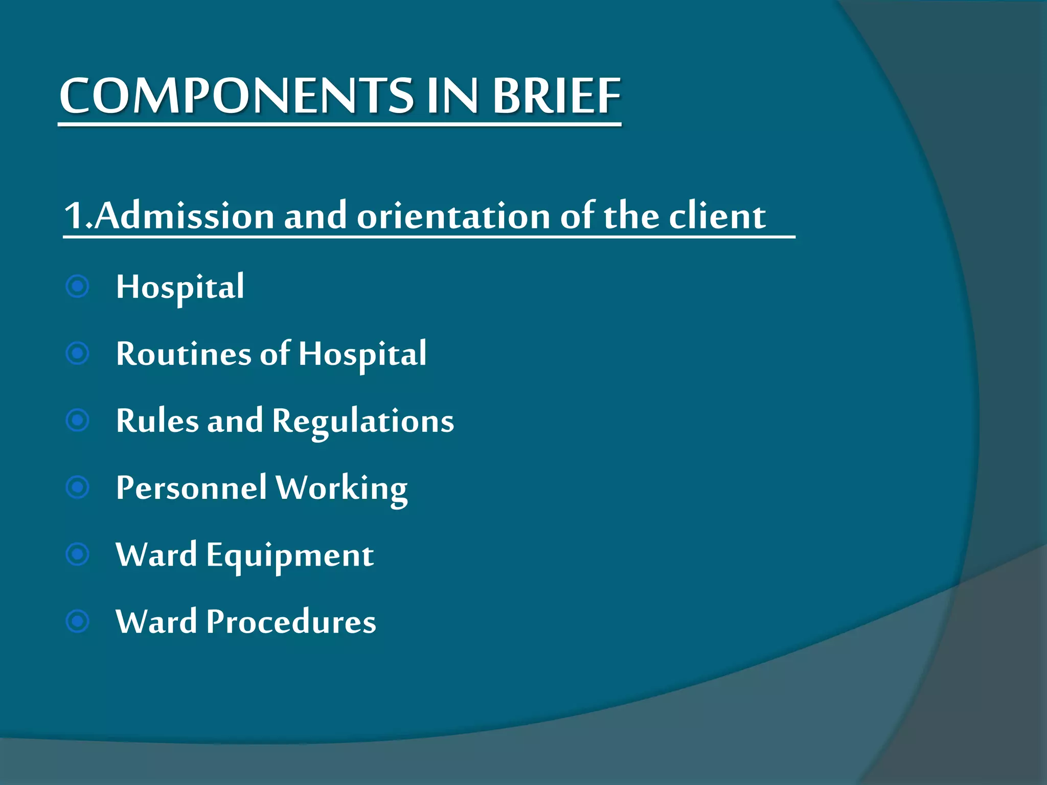 NURSING CARE AND NURSING WARD MANAGEMENT | PPTX