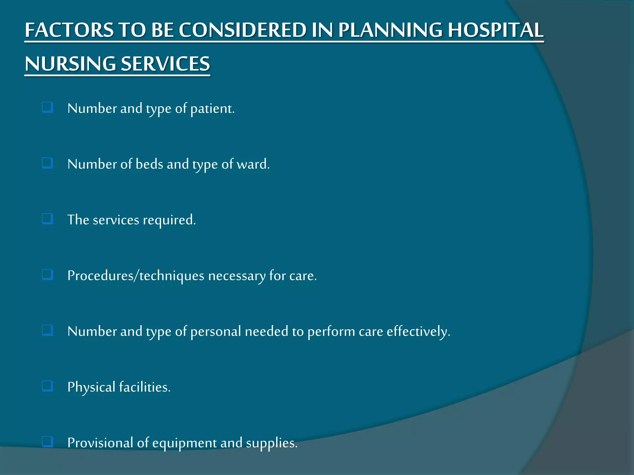 NURSING CARE AND NURSING WARD MANAGEMENT | PPTX