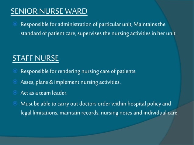 NURSING CARE AND NURSING WARD MANAGEMENT | PPTX
