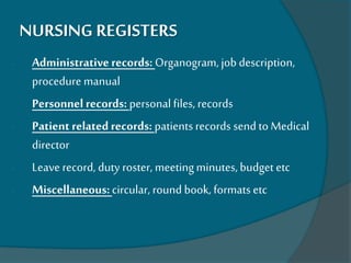 NURSING CARE AND NURSING WARD MANAGEMENT | PPTX