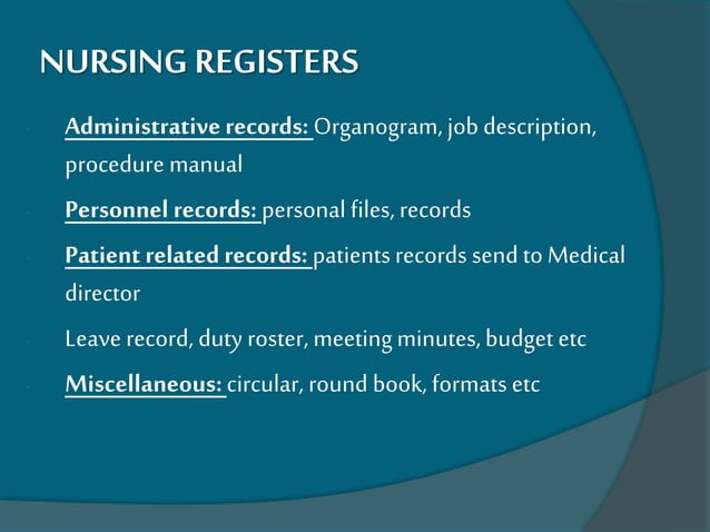 NURSING CARE AND NURSING WARD MANAGEMENT | PPTX