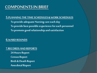 NURSING CARE AND NURSING WARD MANAGEMENT | PPTX