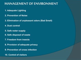 NURSING CARE AND NURSING WARD MANAGEMENT | PPTX