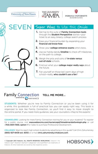 Naviance Student Handbook | PDF | College Planning | College Education